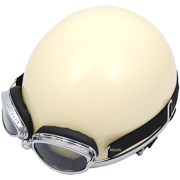 NBS バイクパーツセンター ハーフヘルメット ビンテージカラー:ベージュサイズ:フリー(57-60cm未満)【仕様説明】カフェレーサーを彷彿とさせるフォルムとゴーグルが特徴のヘルメットです。SRなどのオールドルックのバイクやビーノ等のポッ...