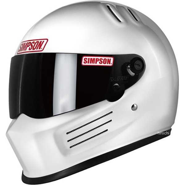 シンプソン SIMPSON BANDIT Proサイズ:58cmスモールシェル標準チークパッド厚さ:58cm(スモールシェル3.0cm)標準装備インナーパッド厚さ:58cm(スモールシェル1.4cm)カラー:ホワイト標準装備シールド:クリア...