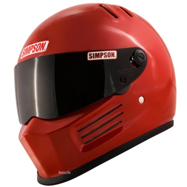 シンプソン SIMPSON フルフェイスヘルメット バンディット プロサイズ:59cmカラー:レッド帽体:スモールシェル標準チークパッド厚さ:標準装備インナーパッド厚さ:標準装備シールド:クリアシールド【仕様説明】・SG規格(全排気量対応)...