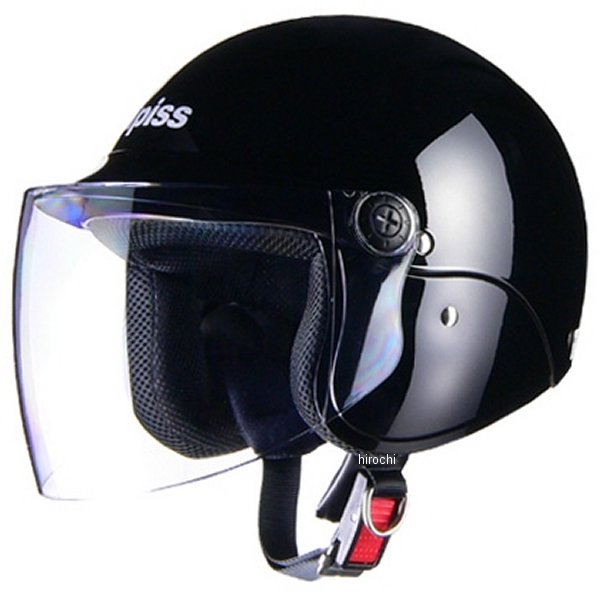 リード工業 ヘルメット アピス セミジェットジェットタイプカラー:黒サイズ:フリー (57cm-60cm)125cc以下用素材:ABS(帽体)、ポリカーボネイト(シールド)スクーターとの相性が良く広々とした視界を確保したシールドは、スムーズ...