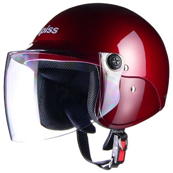 AP-603 リード工業 ヘルメット アピス セミジェットジェットタイプカラー:キャンディレッドサイズ:フリー (57cm-60cm)125cc以下用素材:ABS(帽体)、ポリカーボネイト(シールド)スクーターとの相性が良く広々とした視界を...