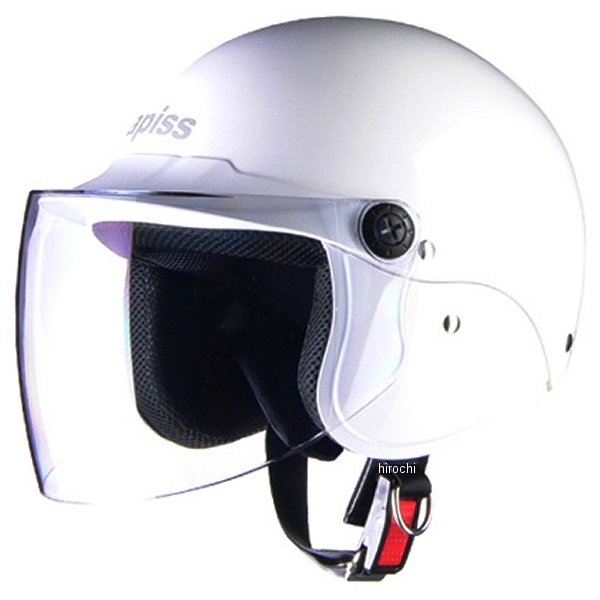 AP-603 リード工業 ヘルメット アピス セミジェットジェットタイプカラー:白サイズ:フリー (57cm-60cm)125cc以下用素材:ABS(帽体)、ポリカーボネイト(シールド)スクーターとの相性が良く広々とした視界を確保したシール...