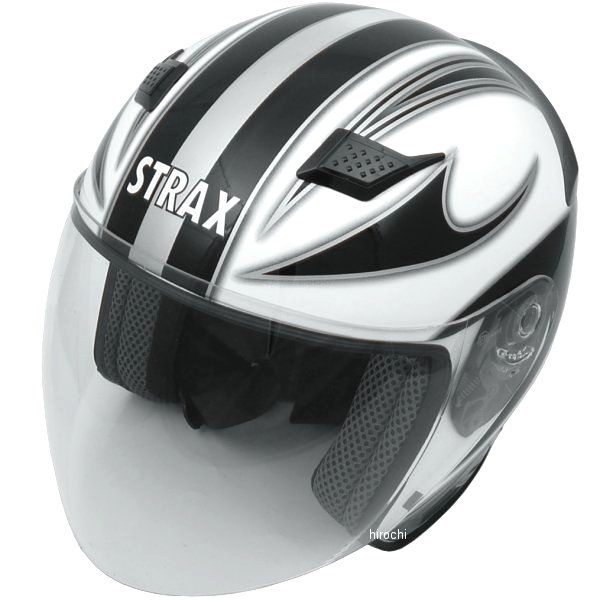 SJ-9 リード工業 ヘルメット ストラックス(STRAX)ジェットタイプカラー:白サイズ:M (57cm-58cm)全排気量対応素材:ABS(帽体)、ポリカーボネイト(シールド)スポーティーな本格派ジェット「SJ-8」のグラフィックモデル...