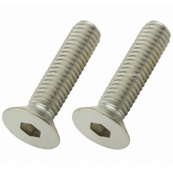 ポッシュ POSH 皿キャップボルト【サイズ】太さ:6mm長さ:25mmカラー:ステンレス素材:ステンレス入数:2本入りJIS規格品【仕様説明】錆びにくいステンレス製寸法につきましては、JIS規格に基づき記載しております。カスタムシーンにお...