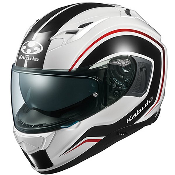 オージーケーカブト OGK KABUTO フルフェイスヘルメット KAMUI-III KNACKサイズ:XLカラー:ホワイト/ブラック【仕様説明】・T.P.S.（高性能サーモプラスチック帽体）優れた耐衝撃性の高性能樹脂原料を使用した熱可塑性...