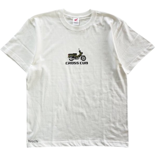 ホンダ クロスカブ ベーシックTシャツサイズ:Lカラー:オフホワイト/グリーン素材:綿100%【仕様説明】ホンダのクロスカブがプリントされたTシャツです。本田技研工業(株)公認のライセンス取得商品です。Tシャツは大人がすっきりと着こなせるし...