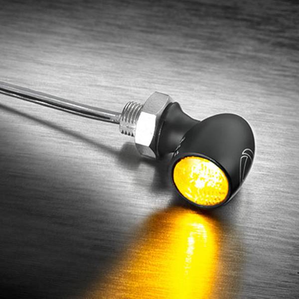 ケラーマン Kellermann Bullet Atto/バレット アトー本体カラー:マットブラックレンズカラー:クリアー灯火色:アンバー取付部:M5 x 0.5 x 6.51個売りウインカー用電圧 12v仕様車用※12V ハロゲン仕様車両...
