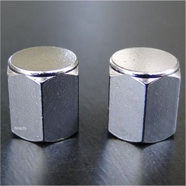 ビーアールシー BRC ホイール用メッキエアーバルブキャップ 2個 六角形汎用2個入り前後ホイールのエアー注入口用のキャップとなります。2個で1台分。材質は錆びにくい黄銅製にメッキ加工を施しました。金属製の為、耐久性抜群です。メッキに変更す...