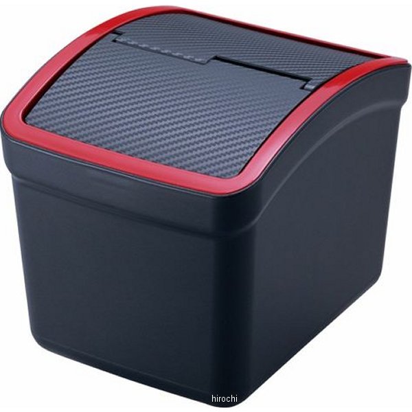 カーメイト おもり付ゴミ箱カラー:レッド製品サイズ:H160×W200×D160(mm)カーボンスタイルでインテリアをグレードアップ転倒を防止するおもり付き。ゴミがたくさん捨てられる左右独立式のスイングフタ。※ケース販売10個入りの商品です...