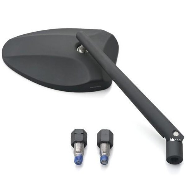 デイトナ ロッドミラー FERRARA2カラー:ブラック・アルミ削り出しマットブラックアルマイト仕上げ・ミラーアダプターはM10×P1.25正ネジ1個／逆ネジ1個を付属・左右共通。片側1本入り15160楽天 JP店　