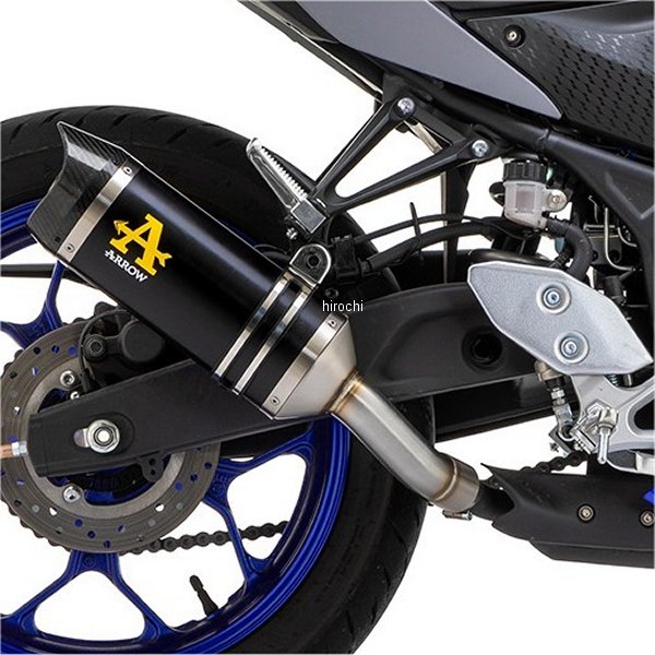 アロー ARROW スリップオンマフラー Thunder21年-23年 ヤマハ YZF-R3マフラータイプ:スリップオン Thunder ユーロ5承認型番:71831AKNサイレンサー素材:アルミダーク(ステンエンド/バッフル付属)中間パイ...