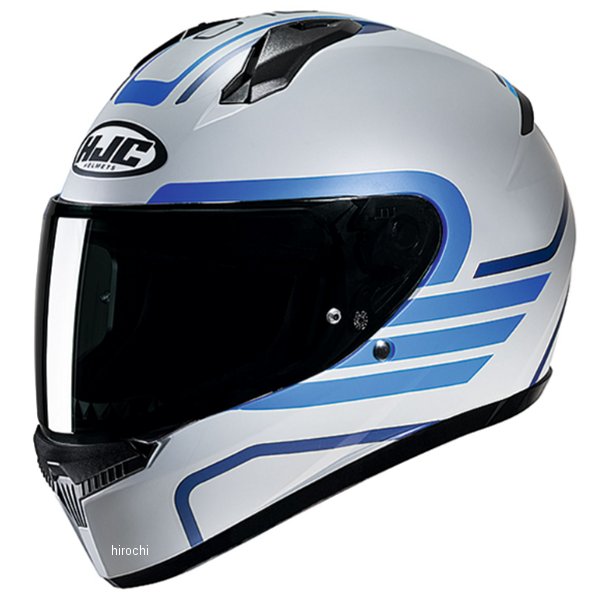 エイチジェイシー HJC フルフェイスヘルメット C10 リトサイズ:Mカラー:グレー/ブルーシールド:標準クリアシールド規格:SG・JIS付属品:ブレスガード・チンカーテン・ポリカーボネートシェル・抗菌、速乾内装(着脱式)・ACS(Adv...
