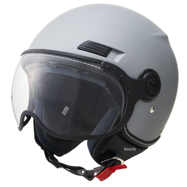 マルシン工業 Marushin ジェットヘルメット MS-340サイズ:L(59-60cm)カラー:マットグレー全排気量対応SG規格/PSCマーク取得帽体素材：ABS 帽体重量：1180g±50g内装着脱式洗濯可耳覆い着脱式あご紐ワンタッチ...