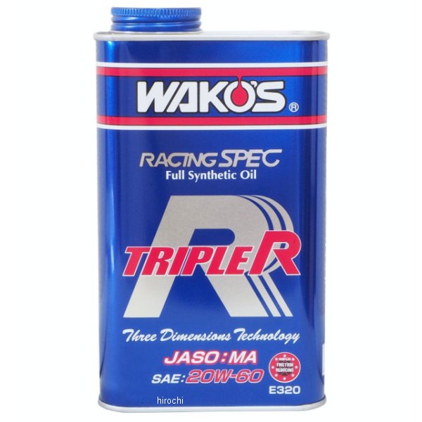 027915 WAKO'S ワコーズ トリプルアール20W-601L20W-60容量:1Lオイルでは定評のあるWAKO'Sのハイグレードタイプのオイル。WAKO'S独自の次世代ベースオイル技術である3Dテクノロジーと定評あるリキッドセラミッ...