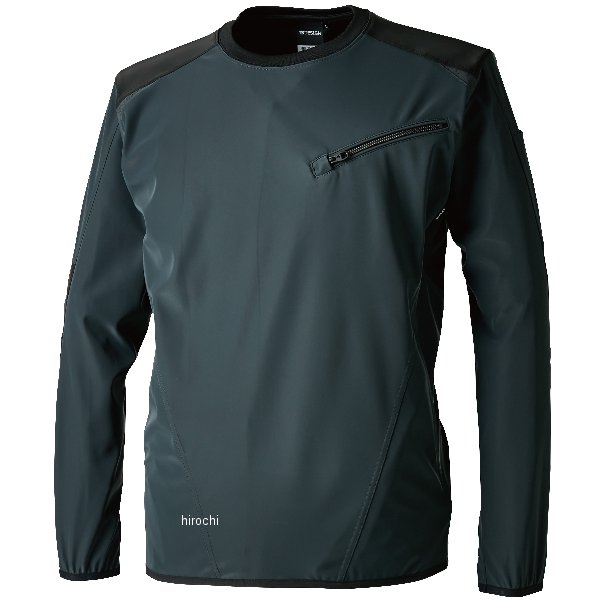 TSデザイン 防風ストレッチシャツサイズ:3Lカラー:チャコールグレー素材:防風PUコーティング(表ドットPUコーティング)混率:ポリエステル100%【仕様説明】・PUコーティングによる防風性・軽量性・両肩、両肘に反射材使用・両脇ベンチレー...