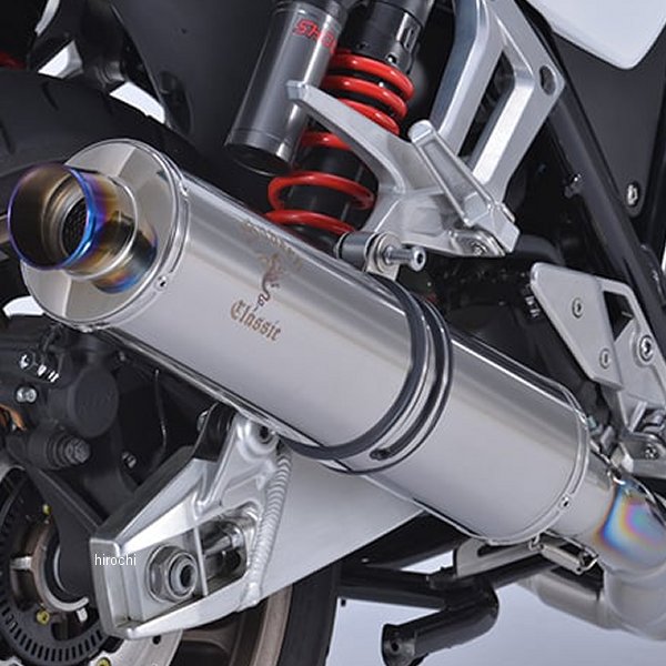 アールズギア r's gear フルエキゾースト ワイバンクラッシックR シングル14年-17年 ホンダ CB1300SFカラー:チタンポリッシュ適合型式:EBL-SC54最高出力:109.5ps（STD:95.8ps）最大トルク:11.9...