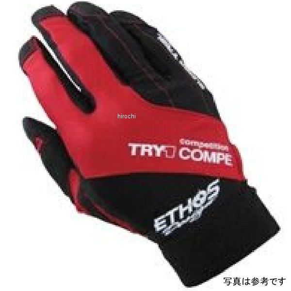 エトスデザイン ETHOS DESIGN TRY-1 COMPE TR92グローブ レッド Mサイズカラー:レッドサイズ:M伝説となったTR-91の特徴である操作性、フィット感を継承しデザイン性をアップさせた新トライアルグローブ。手の平には...