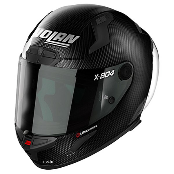 ノーラン NOLAN フルフェイスヘルメット X-804RS ULTRA CARBONサイズ:XLカラー:PURO FLAT/2アウターシェル材質：カーボン＆コンポジットファイバー内装：脱着洗濯可能あごひも：Dリング規格：SG規格（MFJ公...