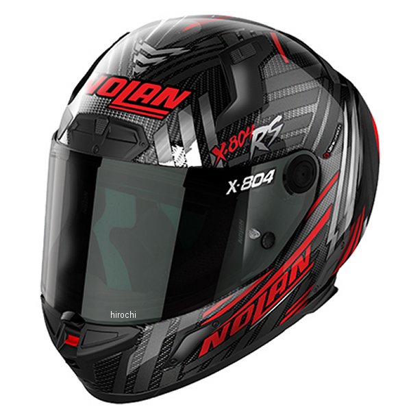 ノーラン NOLAN フルフェイスヘルメット X-804RS ULTRA CARBONサイズ:XLカラー:SPECTRE RED/18アウターシェル材質：カーボン＆コンポジットファイバー内装：脱着洗濯可能あごひも：Dリング規格：SG規格（M...
