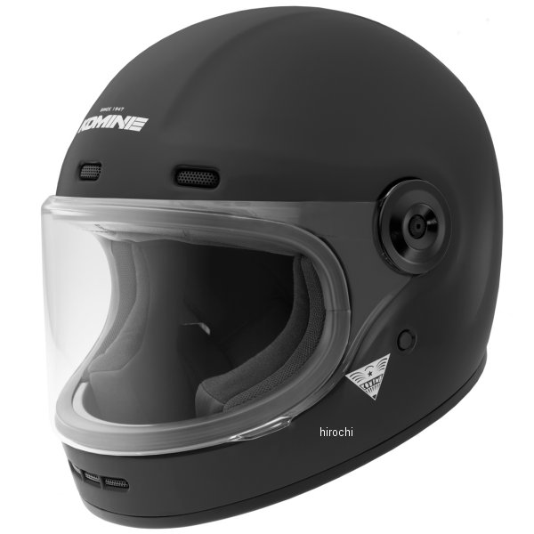コミネ KOMINE ネオレトロフルフェイスヘルメットサイズ:Lカラー:マットブラックSG規格適合(自動二輪車用)【仕様説明】高品質ABSシェルを採用し、高強度を実現したレトロなデザインのフルフェイスヘルメット。レトロな見た目ながらベンチレ...