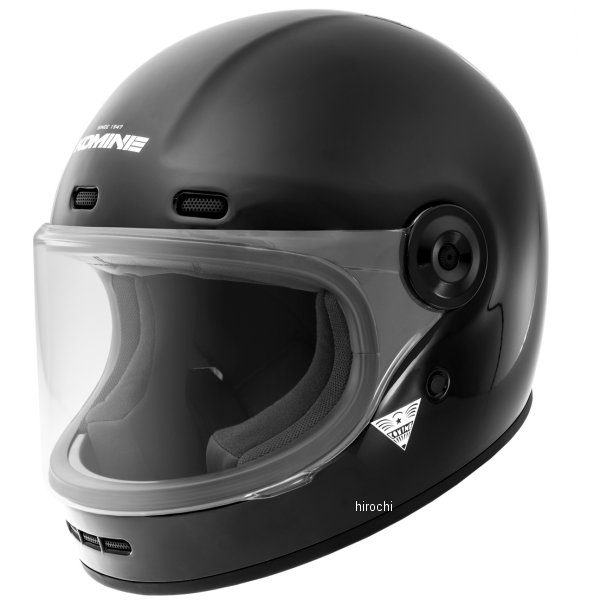コミネ KOMINE ネオレトロフルフェイスヘルメットサイズ:Mカラー:グロスブラックSG規格適合(自動二輪車用)【仕様説明】高品質ABSシェルを採用し、高強度を実現したレトロなデザインのフルフェイスヘルメット。レトロな見た目ながらベンチレ...