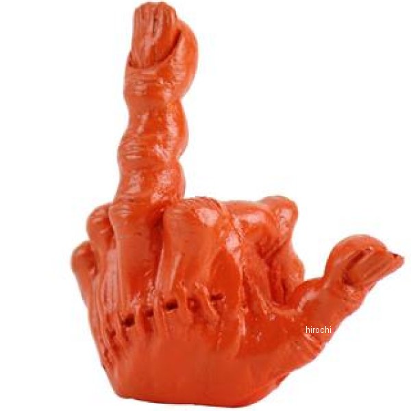 MMS-VC018 GOODS グッズ FXXK! HANDSIGN バルブキャップ オレンジ汎用材質:本体:レジン バルブキャップ本体:黄銅サイズ:幅:約32mm 高さ:約37mm 奥行き:約18mm【仕様説明】皮膚、爪、しわ、肉の盛り上...