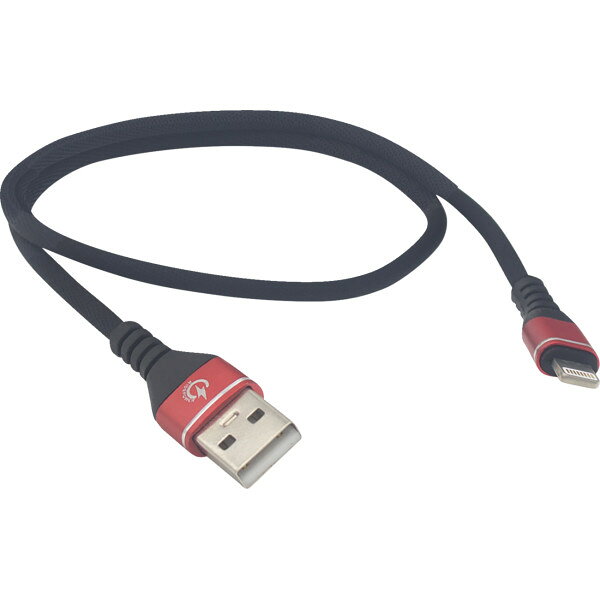 RidePower USB3.0 高速充電ケーブル18インチ / 45 CMカラー/仕上げ ブラック/レッドRPUSBLHT18楽天 JP店　