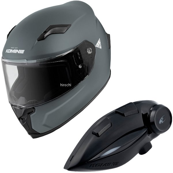 コミネ KOMINE フルフェイスヘルメット&モーターサイクルインターカムサイズ:XLカラー:バサルトグレー【仕様説明】フルフェイスヘルメット(HK-170)とモーターサイクルインターカム(KK-902)のセット商品です。【規格】SG/PS...