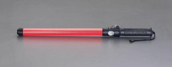 サイズ()：φ30×580重量(g)：152材質：チューブ：ポリカーボネート、ハンドル：ABS光源：パイプ部：赤色LED×12個 手元部：白色LED×2個赤点滅→赤点灯→手元部白色LED点灯→OFF警笛音量：約95dB電源：単2電池×2本(...