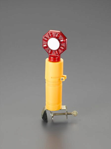 電源：単1電池×2本(別売)光源：LED×8灯電池寿命：100時間クランプ範囲：55mmまで重量：360g材質：本体：ポリスチレン受け部：ポリエチレンサイズ：80×250(H)mm明暗センサー内蔵により、暗くなると自動点滅します。EA983...