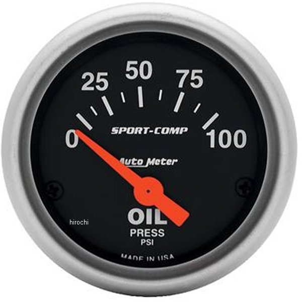 Autometer Sport-Comp 52mm 0-100 PSI Electronic Oil Pressure Gaugeメーカー：AutoMeterメーカー品番：3327・掲載画像は、カタログより抜粋した参考画像となっております。...