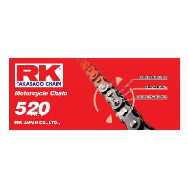 RK Chain RK-M 520-92L - Naturalメーカー：RK Chainメーカー品番：520-92・掲載画像は、カタログより抜粋した参考画像となっております。ご不安な場合は、メーカーサイトでのご確認をお願い致します。・お届け...