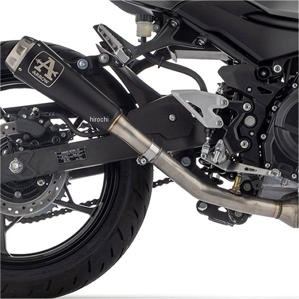 アロー Arrow スリップオンマフラー Pro-Race24年 カワサキ Z400マフラータイプ:スリップオン Pro-Race ユーロ5+承認型番:71967PRNサイレンサー素材:ニクロム(ステンレス)ダーク(ステンレスエンド/バッフ...