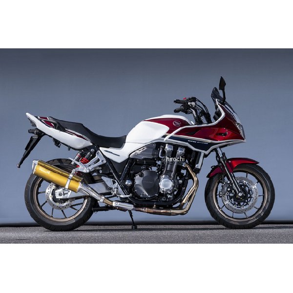 ヤマモトレーシング SPEC-A スリップオンマフラー TYPE-SA ゴールド18年-20年 ホンダ CB1300SB18年-20年 ホンダ CB1300SFレイアウト：スリップオンエキパイ素材：チタン(バフ仕上げ)サイレンサー素材：チタ...