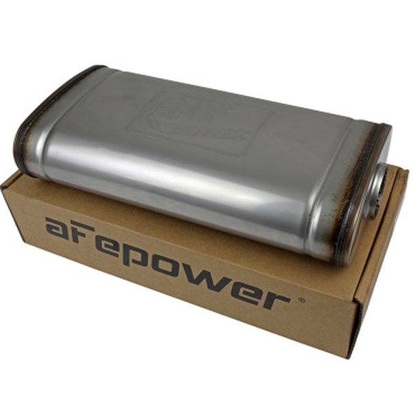 aFe MACH Force XP 304 Stainless Steel Muffler 2.5in Center/Offset 18in L x 9in W x 4in Hメーカー：aFeメーカー品番：49M30019・掲載画像は、カタ...