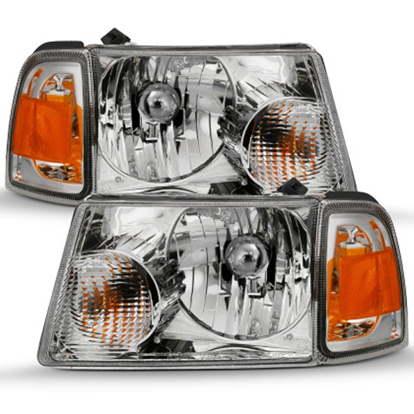 ANZO 2001-2011 Ford Ranger Crystal Headlight Chrome w/Corner Lights (OE Replacement)メーカー：ANZOメーカー品番：111484・掲載画像は、カタログより抜...