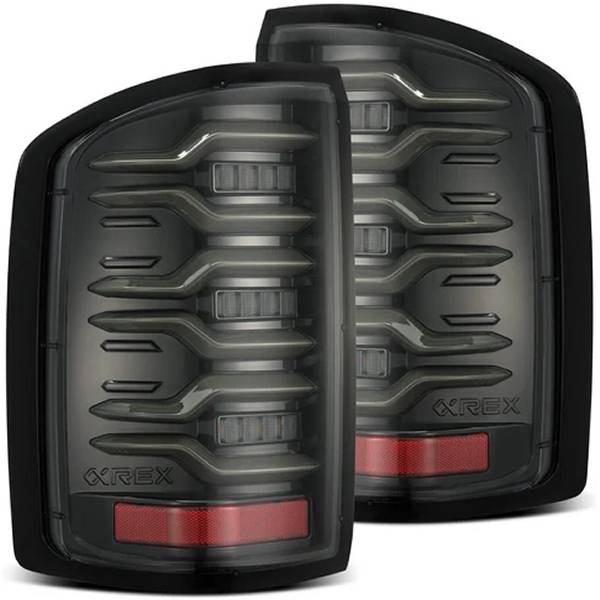 AlphaRex LUXXシリーズ LED テールライト アルファブラック14年-18年 GMC Sierra 1500/2500HD/3500HD※シングルリアホイールモデルのみ適合※16年以降の純正LEDテールランプモデルへの取り付けに...