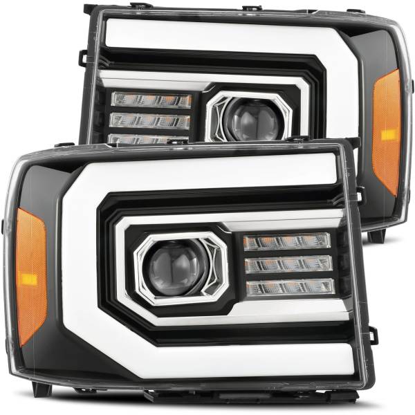 AlphaRex 07-13 GMC Sierra 1500 (No Clsc) LUXX-Series LED Proj HL Jet Blk w/Actv Lgt & Seq.Sig / DRLメーカー：AlphaRexメーカー品番：8...