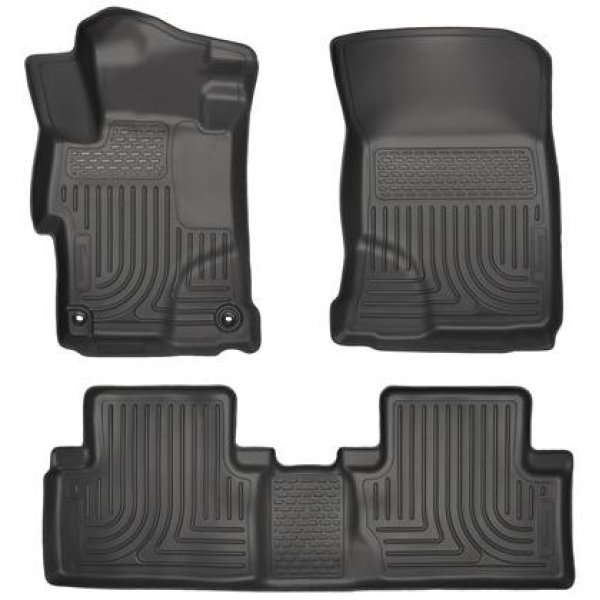 Husky Liners 2014 Honda Civic Sedan WeatherBeater Black Front & 2nd Seat Floor Linersメーカー：Husky Linersメーカー品番：99441・掲載画像は...