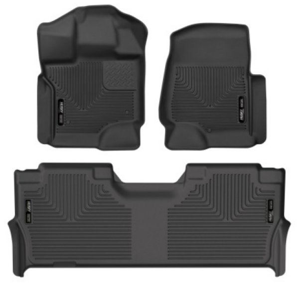 Husky Liners 21-23 Ford F-150 CC SC X-Act Contour Front & Second Row Seat Floor Liners - Blackメーカー：Husky Linersメーカー品番：53...