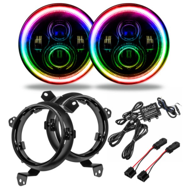 Oracle ジープ ラングラー JL/Gladiator JT 7in. High Powered LED ヘッドライト (2個) - Dynamic SEE WARRANTYメーカー：ORACLE Lightingメーカー品番：5769...