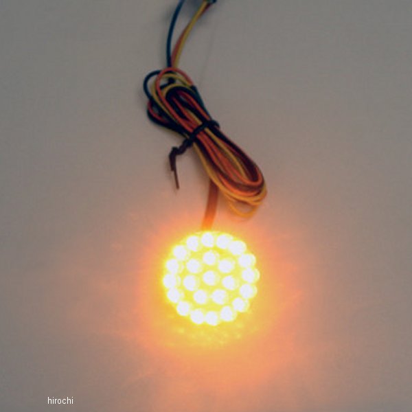 カスタムダイナミクス Custom Dynamics LEDライト インサート ダブル球仕様LEDカラー：アンバー直径1.25インチ(約32mm)25個のLED3本のワイヤー(ロー、ハイ、グランド)があり、シングル球仕様またはダブル球仕様と...