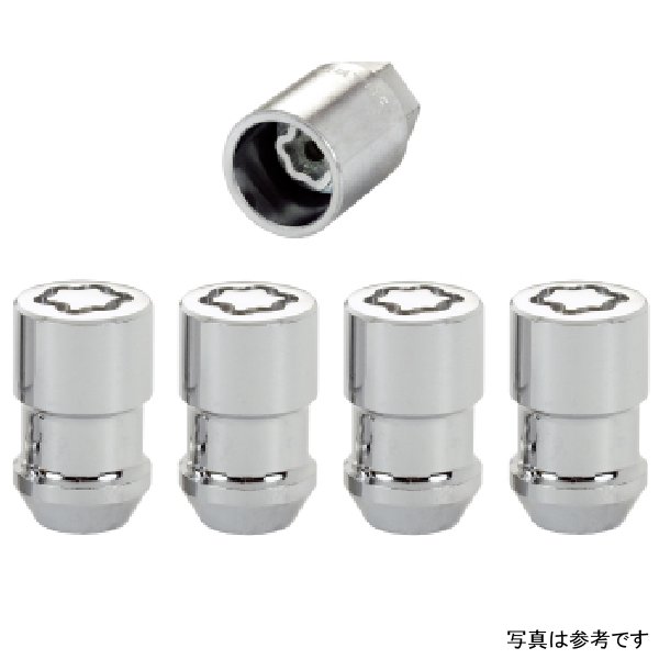 McGard ホイール Lock Nut セット - 4pk. (Cone Seat) 7/16年-20年 / 3/4 Hex / 1.46in. Length - クロームメーカー：McGardメーカー品番：24132・掲載画像は、カタロ...