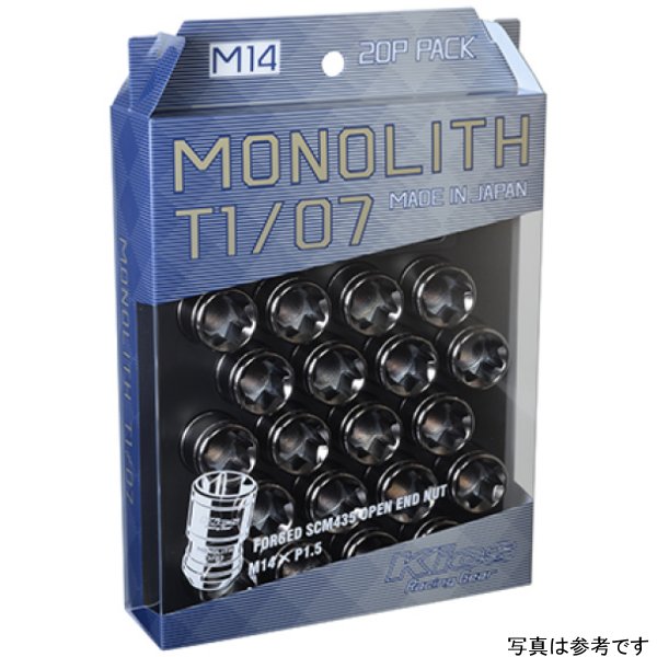 Project Kics 14 x 1.5 Glorious ブラック T1/07 Monolith Lug Nuts - 20 Pcsメーカー：Project Kicsメーカー品番：WMN04GK・掲載画像は、カタログより抜粋した参考画像...