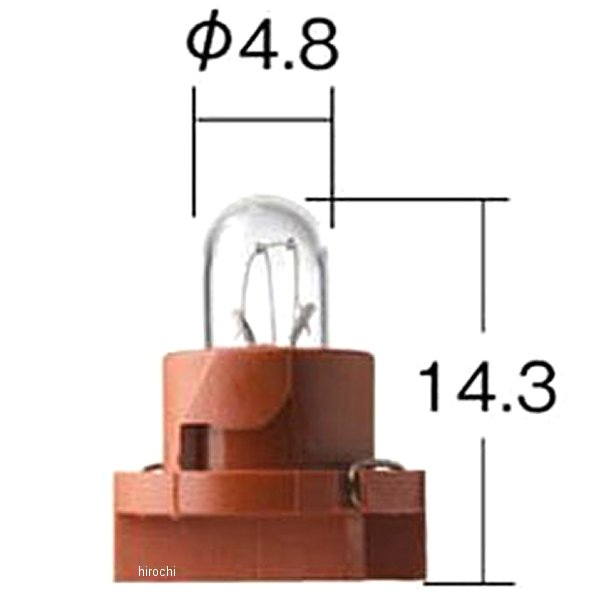 小糸製作所 白熱バルブ光色:クリア定格電圧:28V65mA形状:T4.8口金:ウェッジ(ベース付き)用途:計器灯/表示灯用(パネルランプ・シグナルランプ)数量:10個入りE1663楽天 JP店