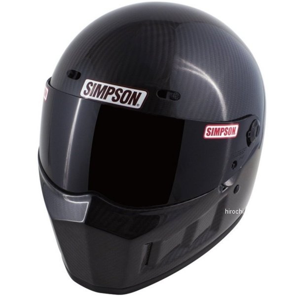 シンプソン SIMPSON フルフェイスヘルメット SUPER BANDIT 13サイズ:61cmカラー:カーボン素材:軽量特殊ガラス繊維内装:COOLMAX、低反発素材スポンジ脱着式チークパッド標準装備:クリアシールド【規格】PSC/SG...