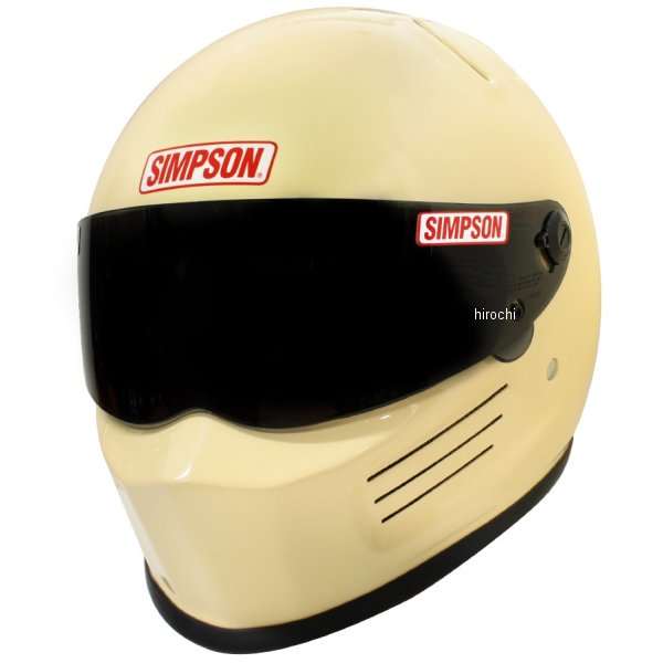 シンプソン SIMPSON フルフェイスヘルメット BANDIT Proサイズ:61cmカラー:ライトクリーム標準装備 シールド:クリアシールドSIMPSON Bandit Proは前身モデルBanditから内装やカラーリングを更にこだわり...