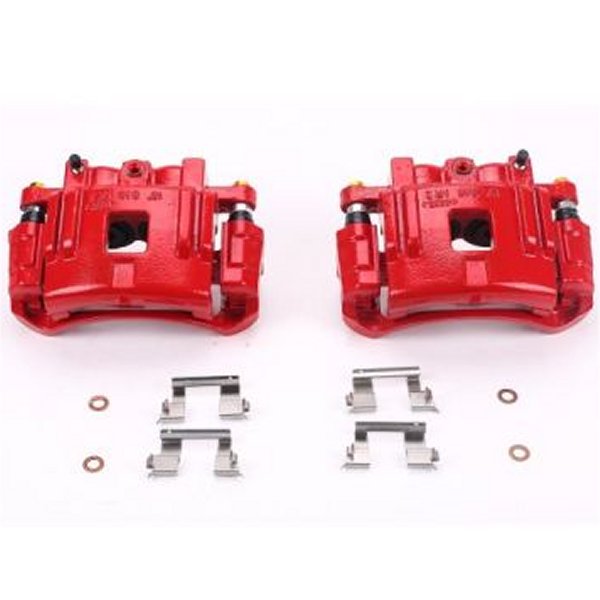 Power Stop 04年-08年 シボレー Colorado フロント レッド Calipers w/ブラケットs - 2個メーカー：PowerStopメーカー品番：S4938・掲載画像は、カタログより抜粋した参考画像となっております。...
