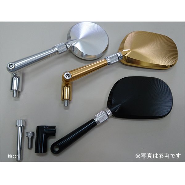 アントライオン antlion ミラー ロング 可変タイプ 丸型 ショートマウントカラー:チタンゴールド可変タイプ 丸型ショートマウント逆ネジミラーヘッド部とステーマウント部に角度調整機能を追加しました。スタンダードより20mmロングステー...