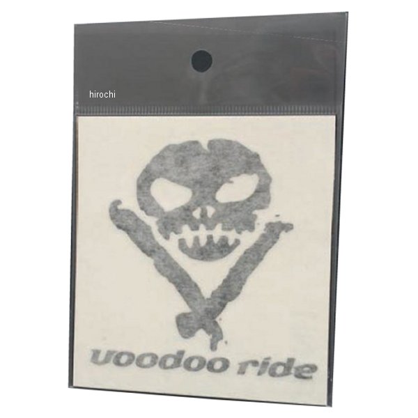 ブードゥーライド VOODOORIDE カッティングステッカーカラー:ブラックサイズ:W85×H87VOODOO RIDEのロゴステッカー。お好きなところに貼ってドレスアップできます。VRS1BK楽天 JP店
